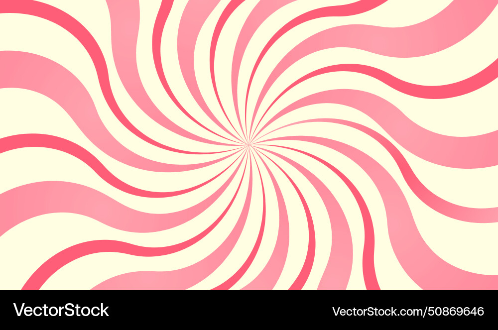 Candy radial background marshmallow swirl pattern Vector Image