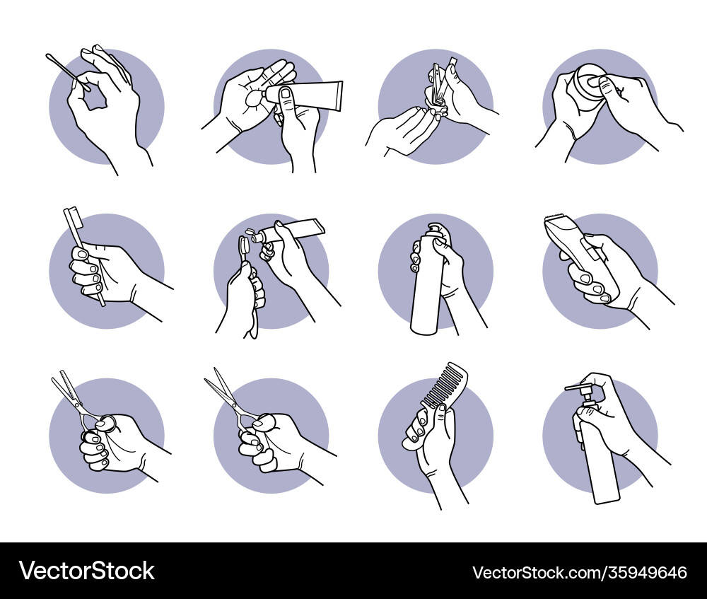 Hand Holding Clipper Vector Images (over 140)