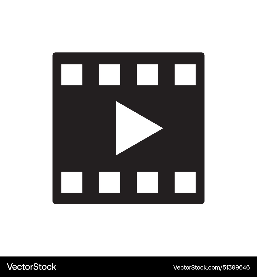 Video playback film movie Royalty Free Vector Image