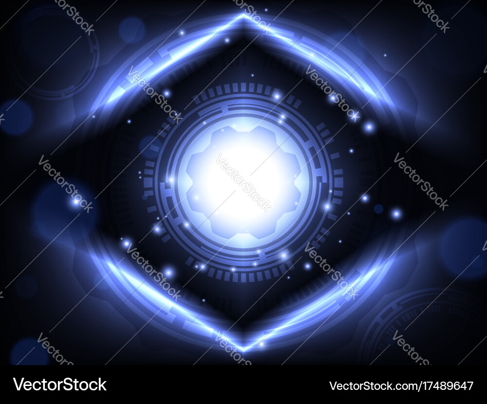 Abstract 3d technology concept background Vector Image
