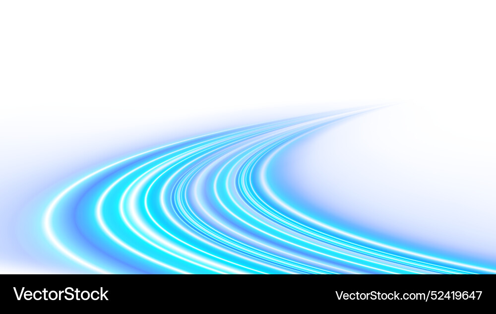 Blue and white high speed lines dynamic motion Vector Image