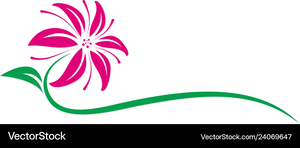 Lily logo Royalty Free Vector Image - VectorStock