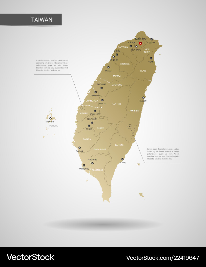 Taiwan 3d Map Vector Images (over 130)