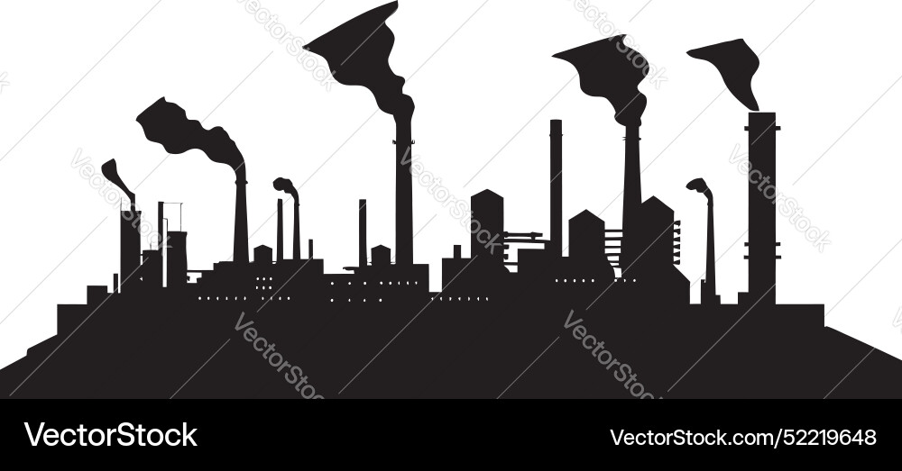 Factory fusion black logo for design Royalty Free Vector