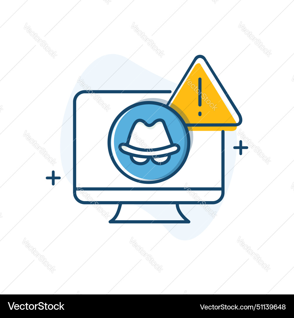 Fraud detection icon design Royalty Free Vector Image