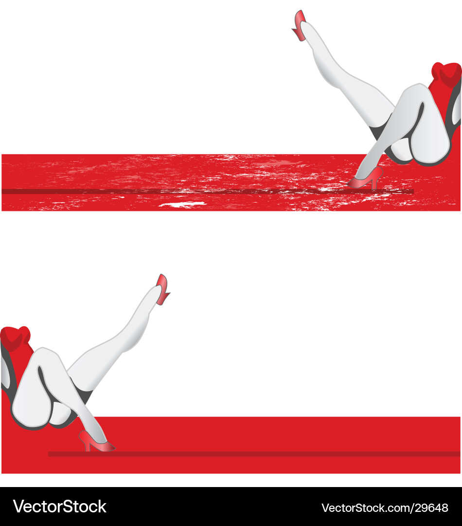 Girl legs banner Royalty Free Vector Image - VectorStock