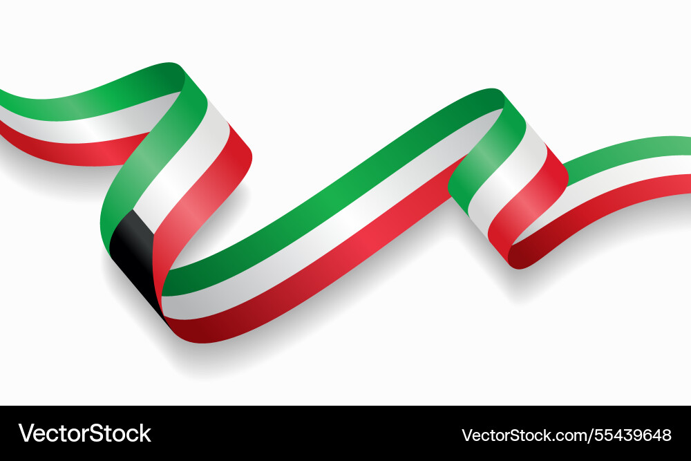 Kuwait Flag Ribbon Vector Images (over 730)