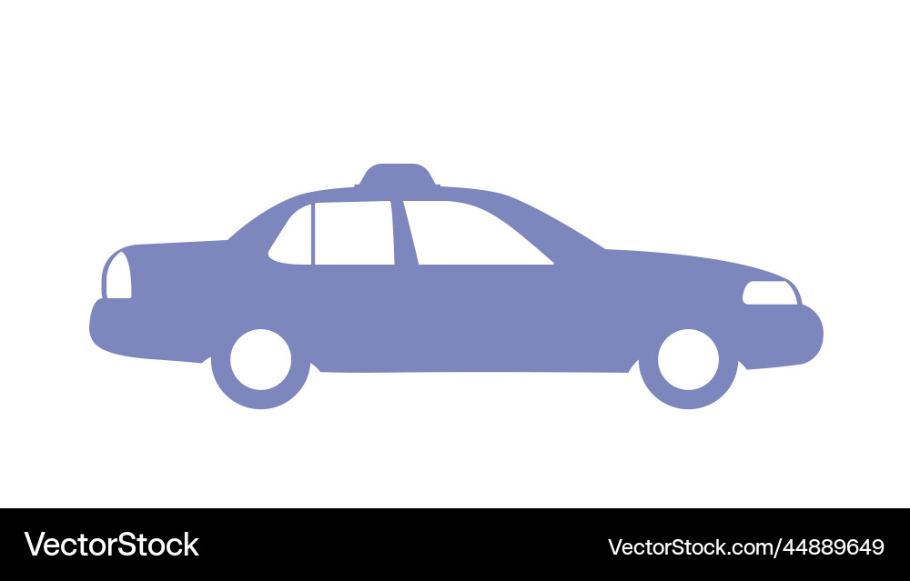 Blue taxi icon Royalty Free Vector Image - VectorStock