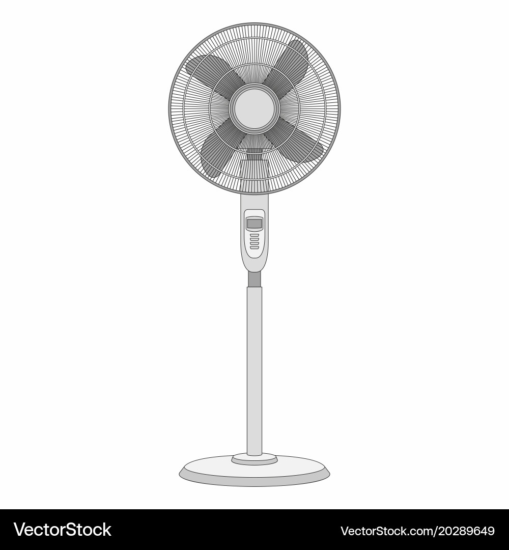 Electric fan Royalty Free Vector Image - VectorStock