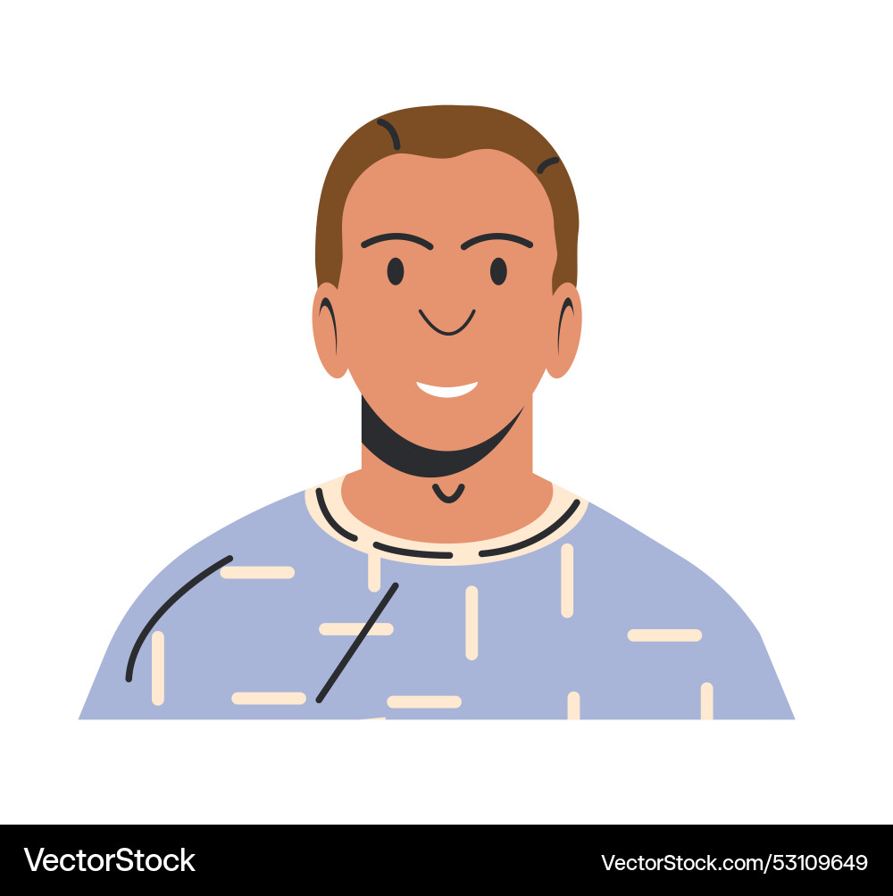 Happy man in casual clothes isolated Royalty Free Vector