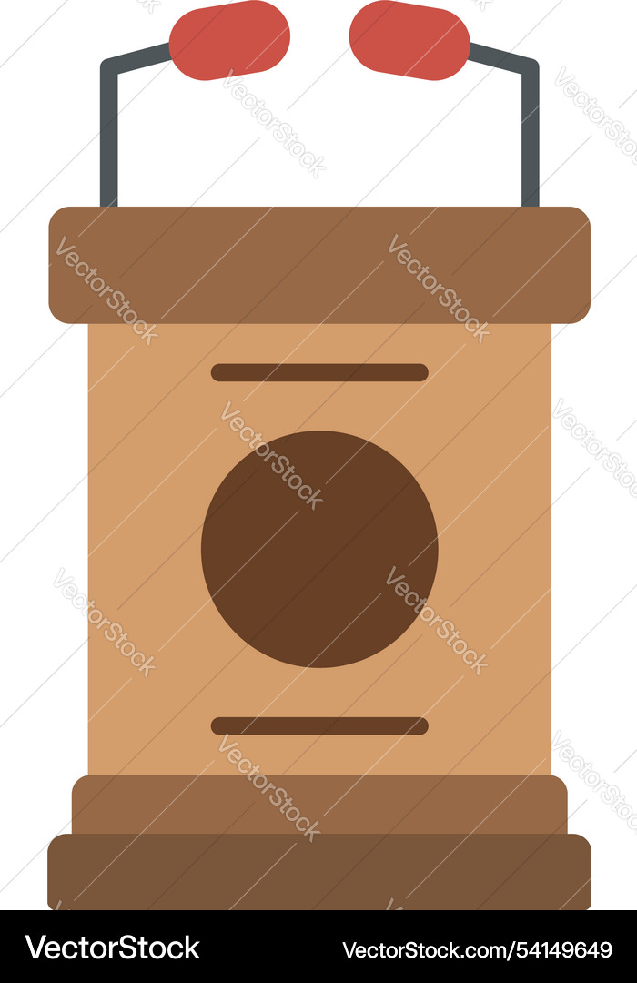 Lectern flat icon design Royalty Free Vector Image