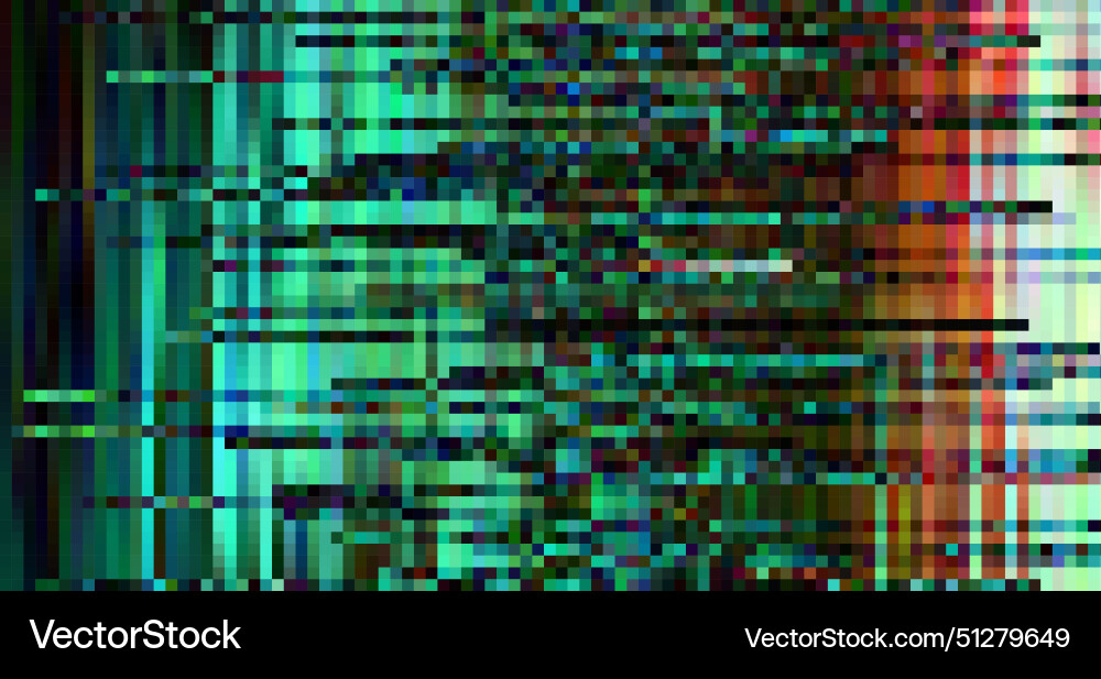 Trendy glitch pattern on dark background modern Vector Image
