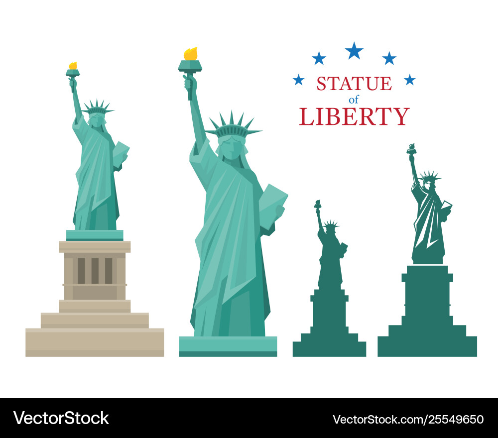 Statue liberty new york Royalty Free Vector Image