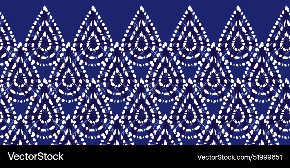 Blue shibori monochrome compact tear drops Vector Image