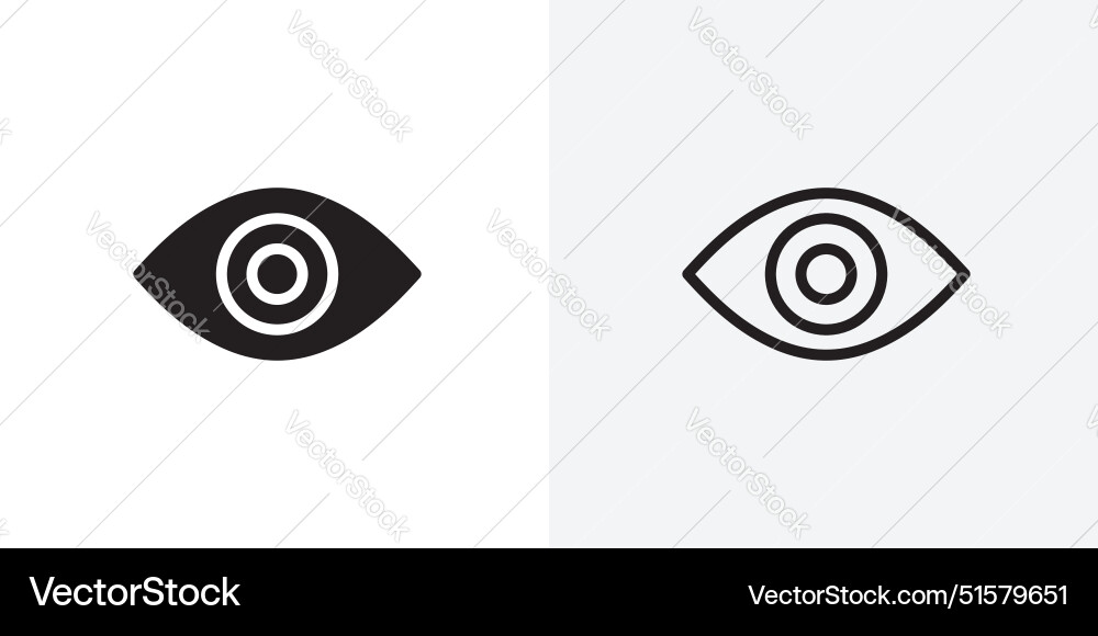 Eye icon set Royalty Free Vector Image - VectorStock