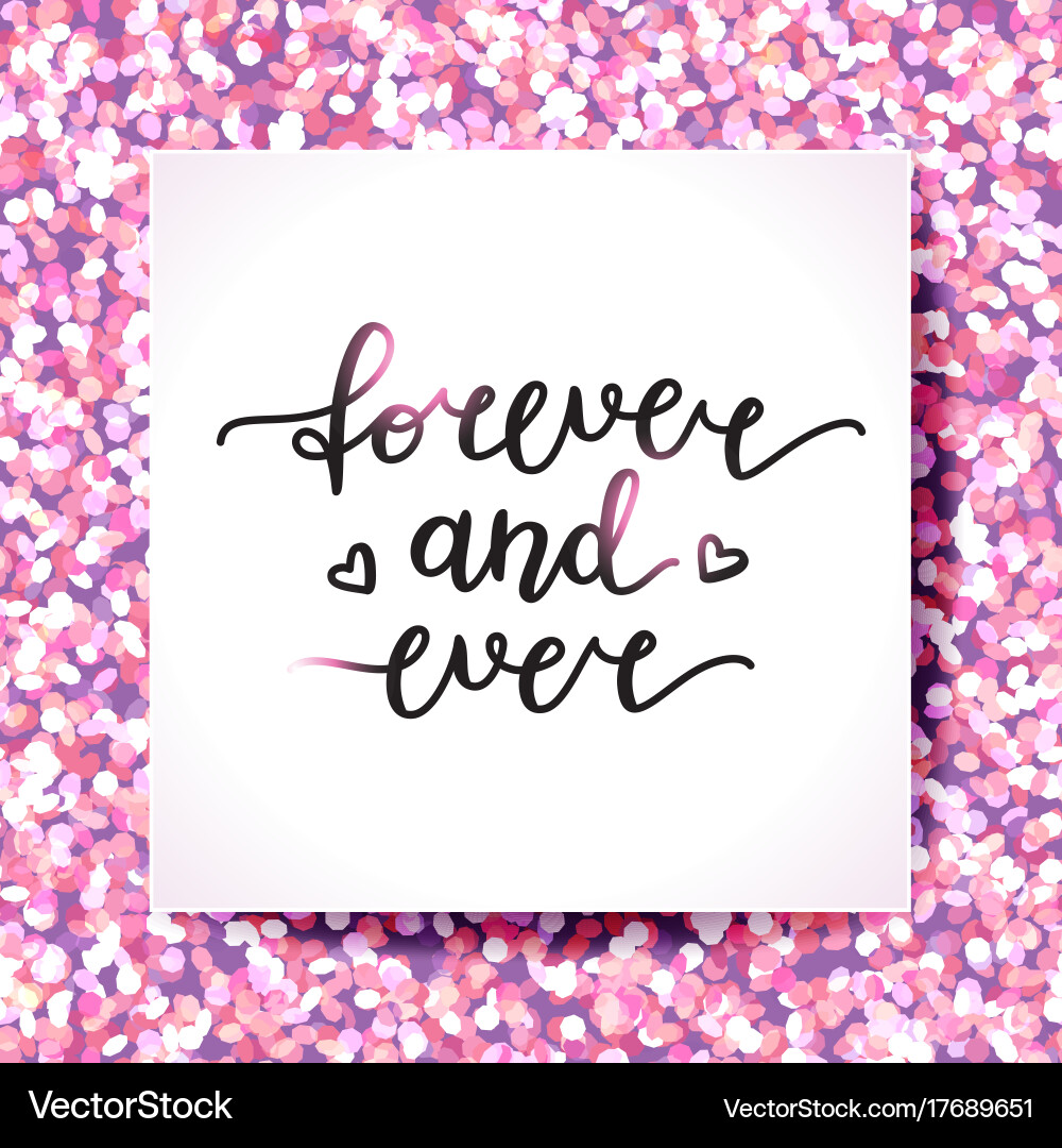 Forever and ever Royalty Free Vector Image - VectorStock