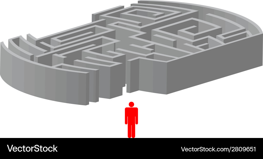 Labyrinth Royalty Free Vector Image - VectorStock
