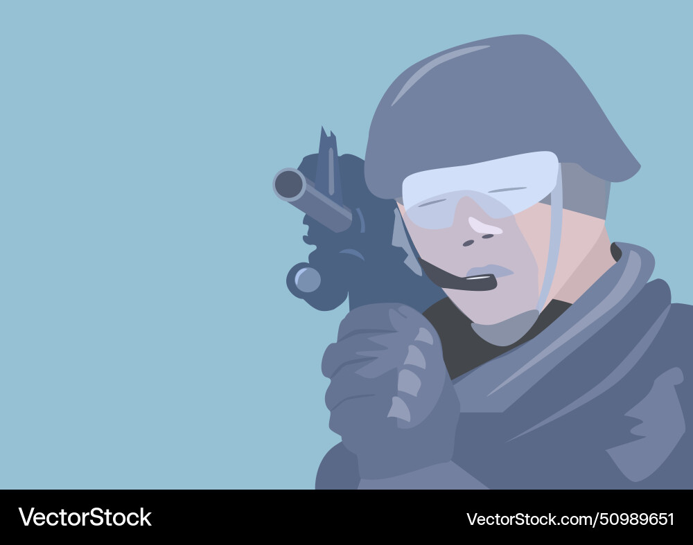 Solder on the war Royalty Free Vector Image - VectorStock
