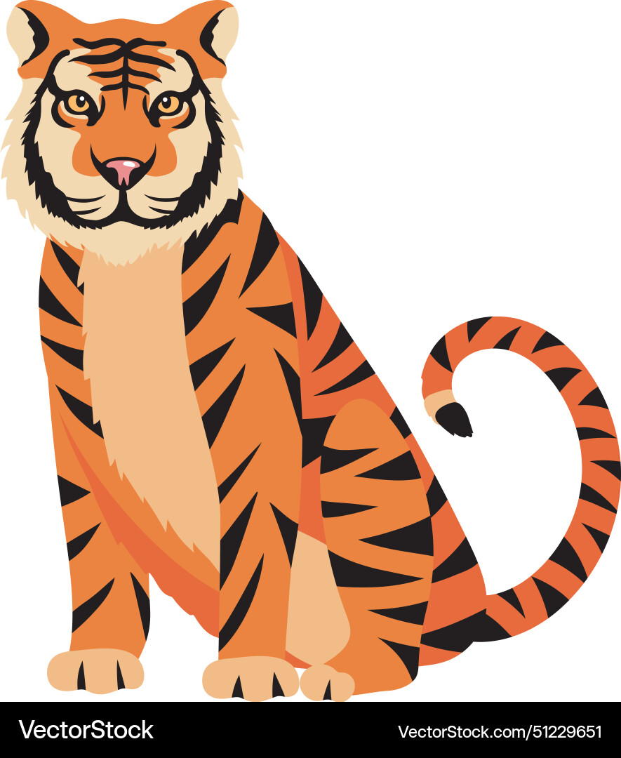 Tiger animal Royalty Free Vector Image - VectorStock