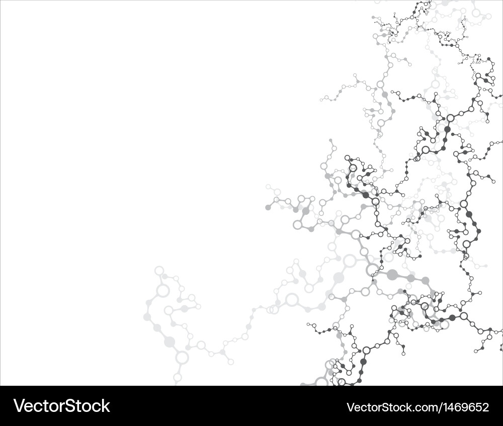 Abstract molecular structure background Royalty Free Vector