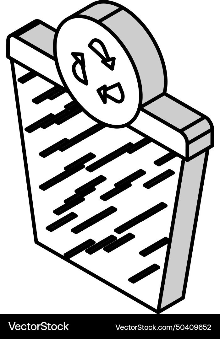 Biodegradable materials environmental isometric Vector Image