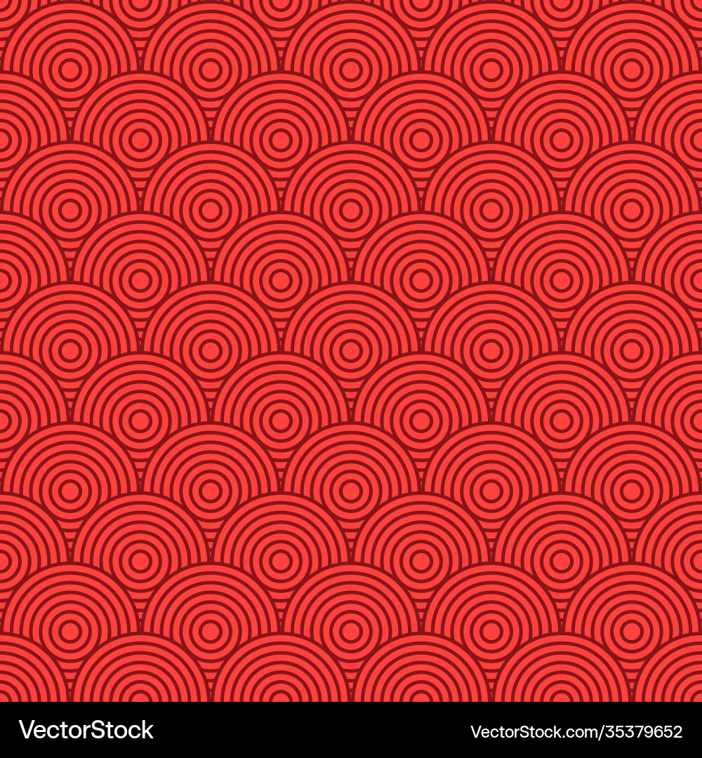 Japanese seamless round pattern traditional Vector Image