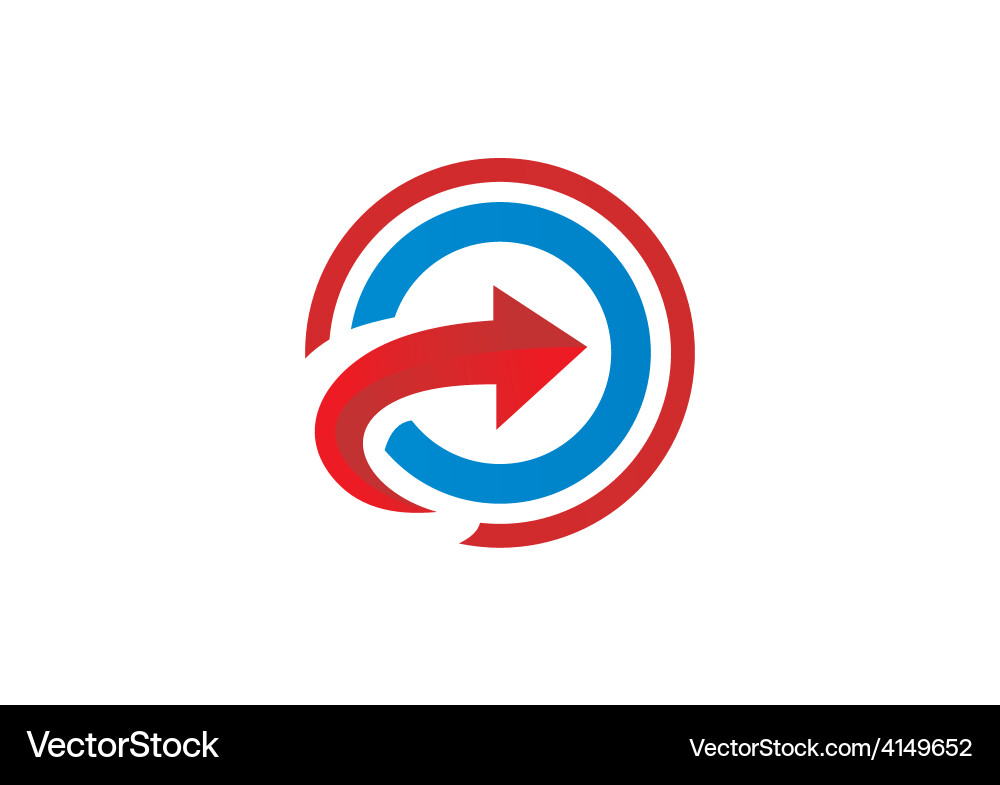 Target arrow right logo Royalty Free Vector Image