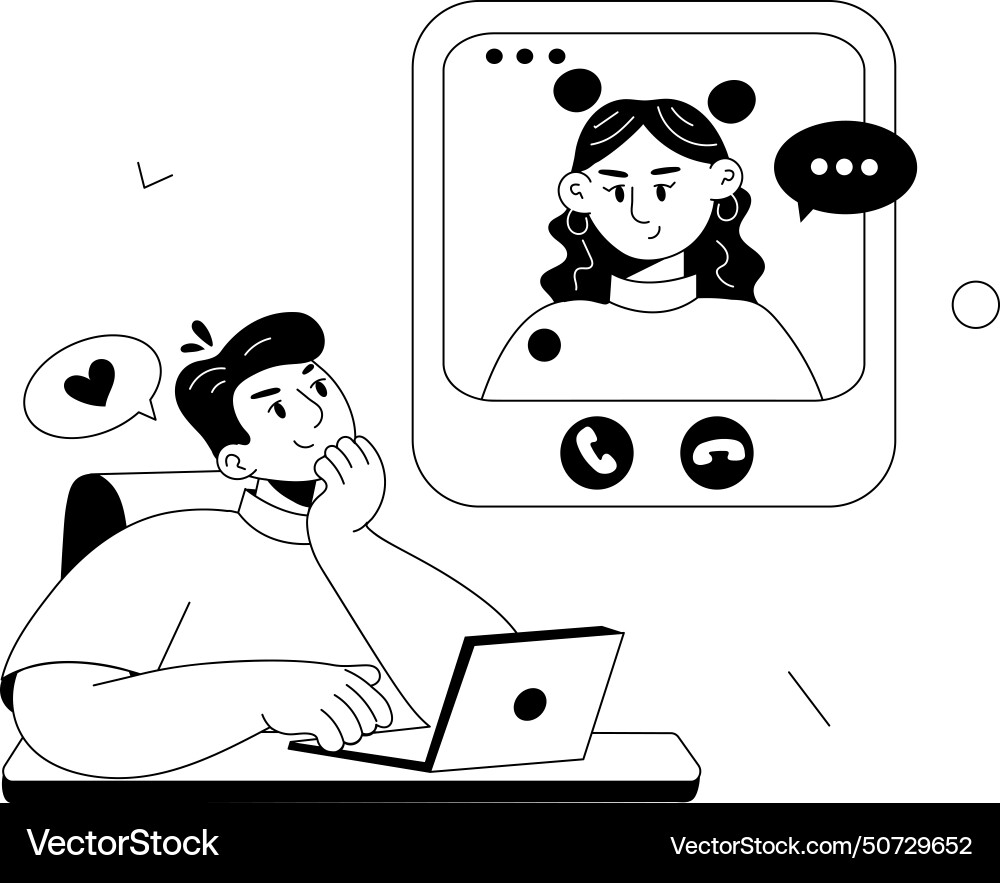 Video call Royalty Free Vector Image - VectorStock
