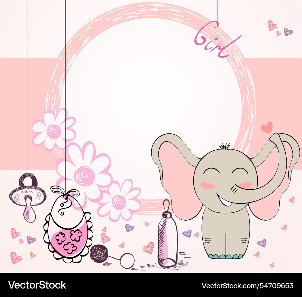 Baby frame Royalty Free Vector Image - VectorStock