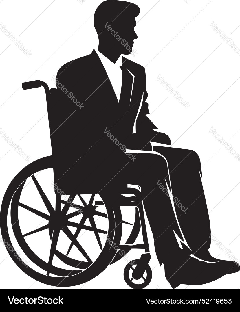 Freedom in motion disabled logo inclusivity Vector Image