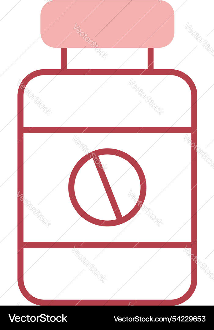 Iron tablet line fill icon Royalty Free Vector Image