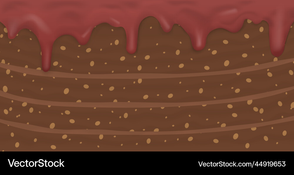 Panoramic background layer cake food texture Vector Image