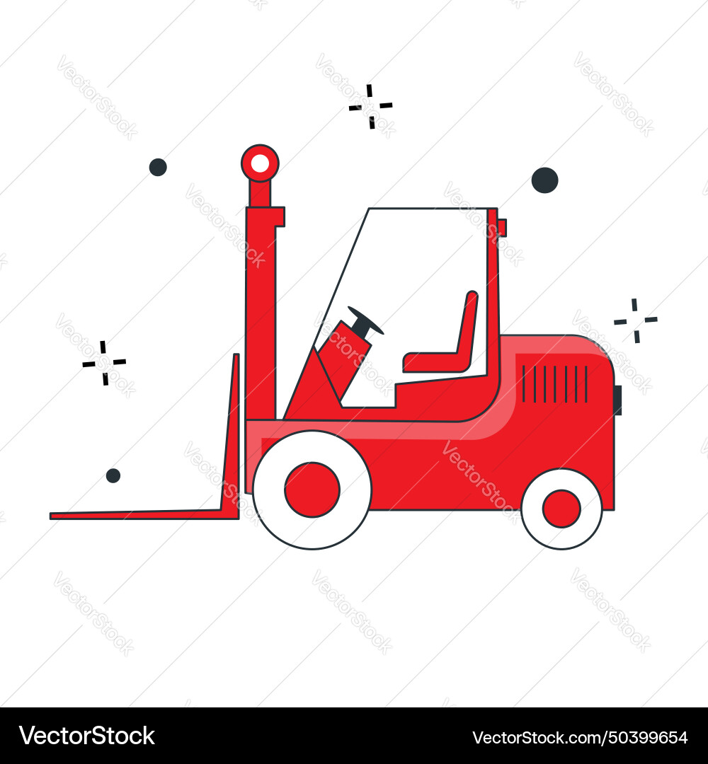 Forklift icon design Royalty Free Vector Image