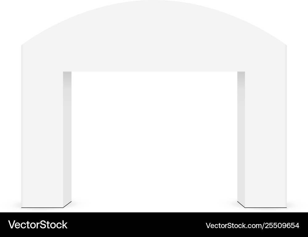 Outdoor event arch mockup isolated Royalty Free Vector Image