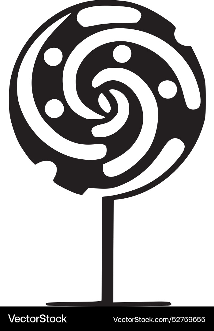 Candy - minimalist and flat logo Royalty Free Vector Image