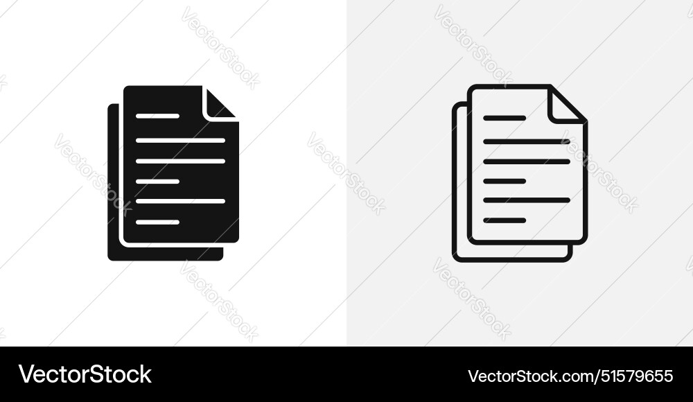 File icon icon set Royalty Free Vector Image - VectorStock