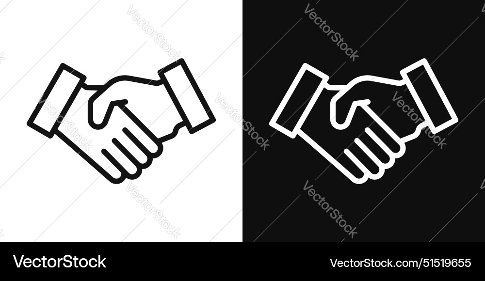 Handshake icon Royalty Free Vector Image - VectorStock