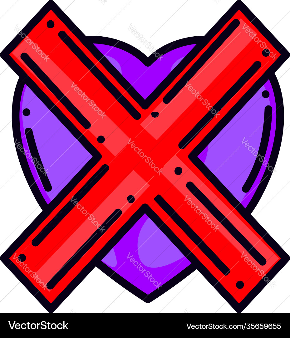 No love on white background Royalty Free Vector Image