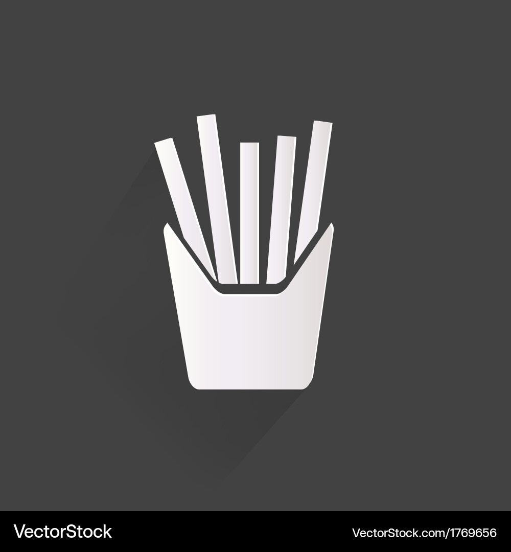 Fried potatoes icon Royalty Free Vector Image - VectorStock