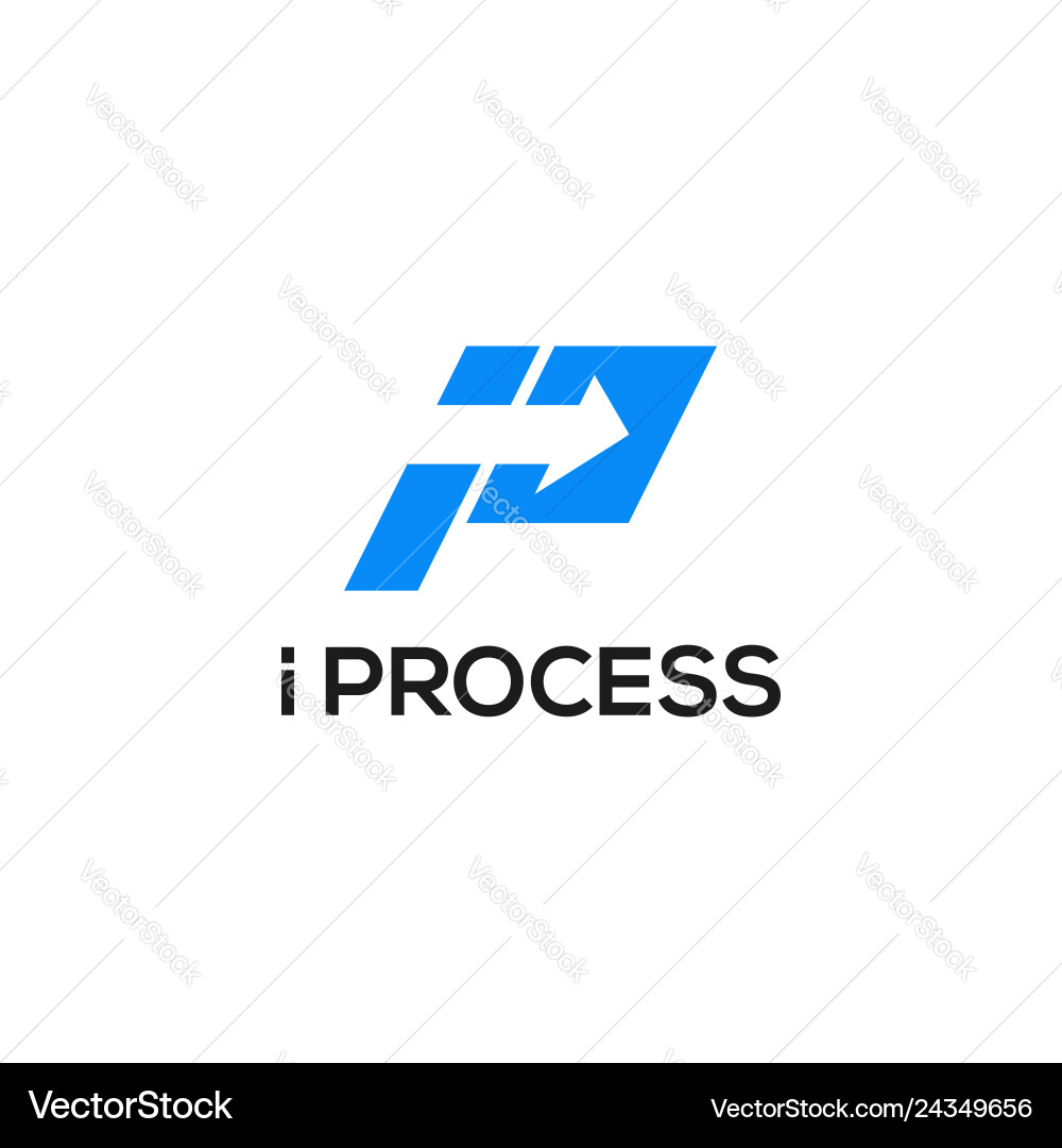 I process logo Royalty Free Vector Image - VectorStock