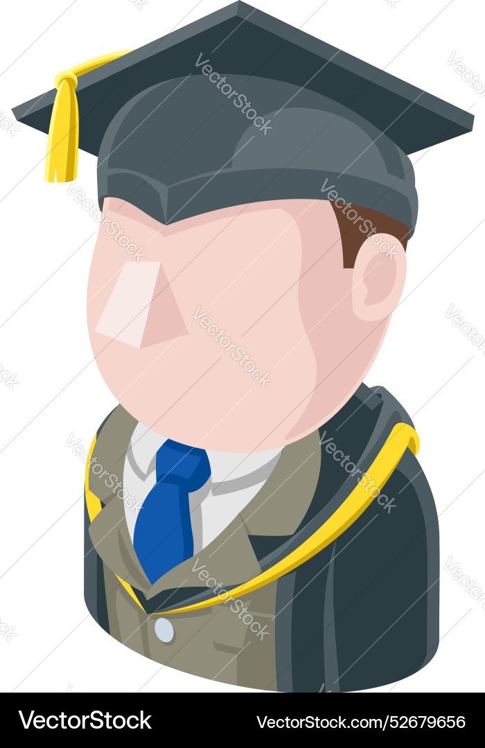 Professor teacher man avatar people icon Vector Image