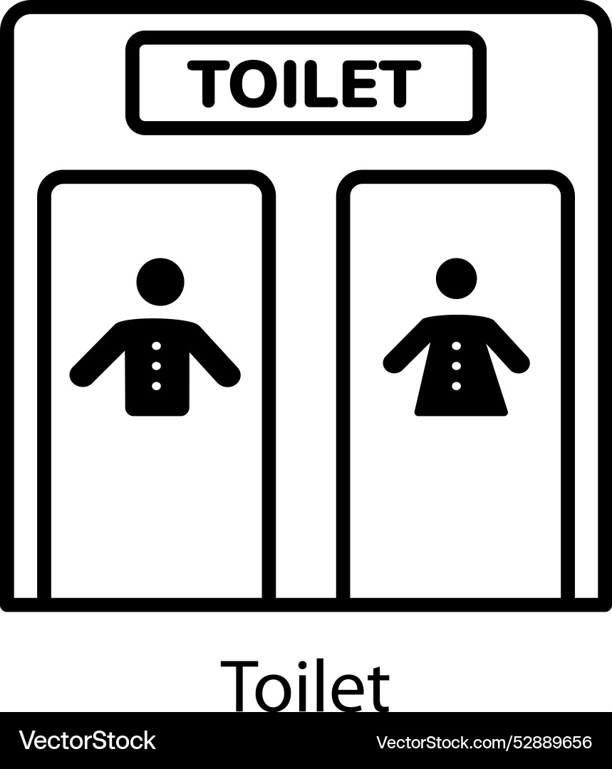 Toilet Royalty Free Vector Image - VectorStock