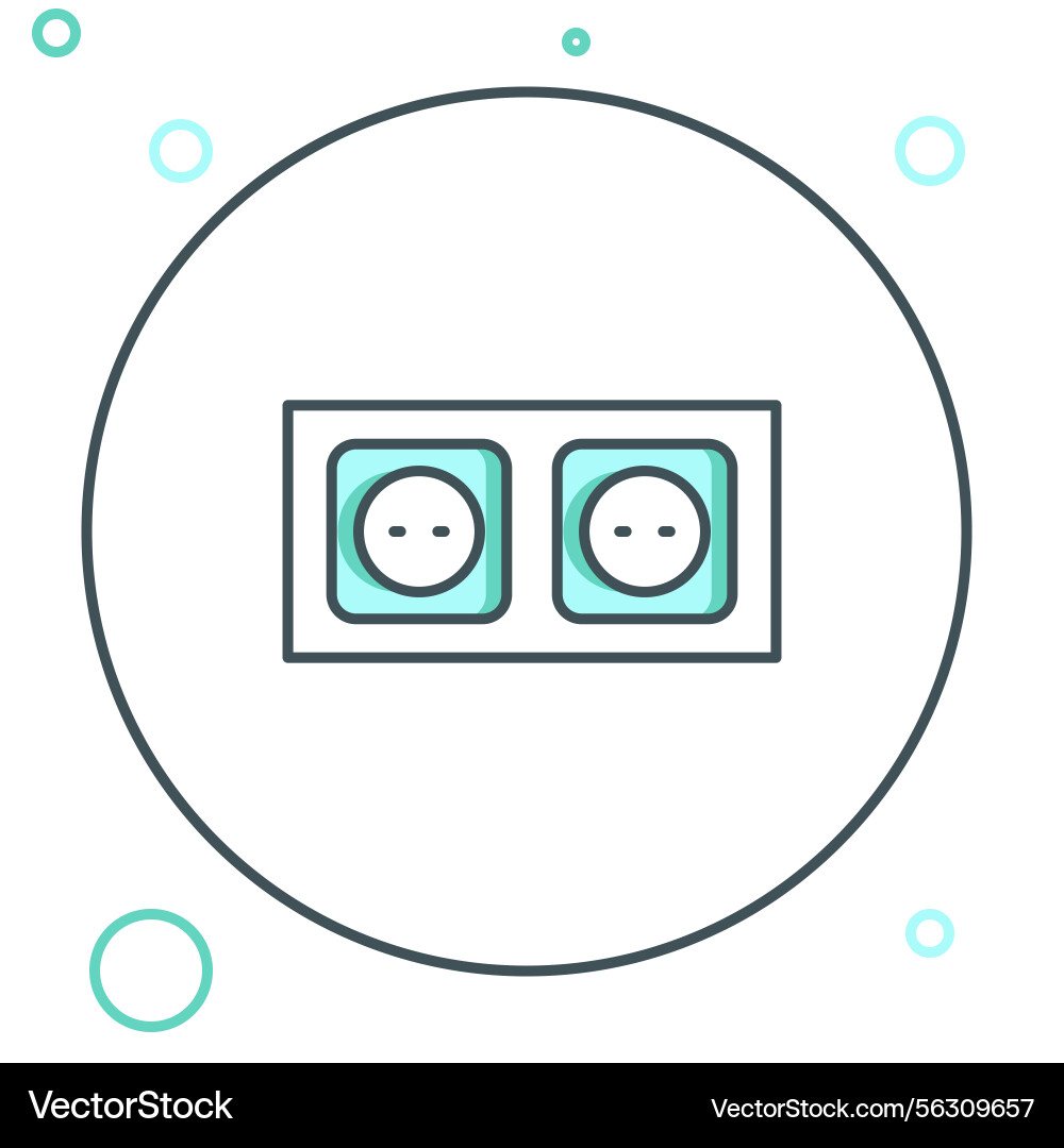 Electrical Outlet Icon - Power Socket Royalty Free Vector
