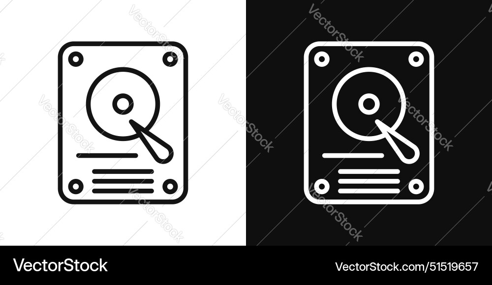 Hard disk icon Royalty Free Vector Image - VectorStock