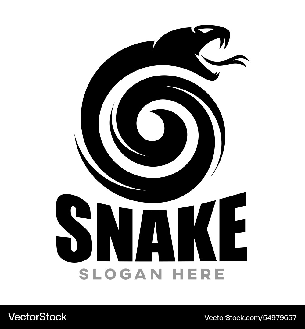 Modern snake logo Royalty Free Vector Image - VectorStock