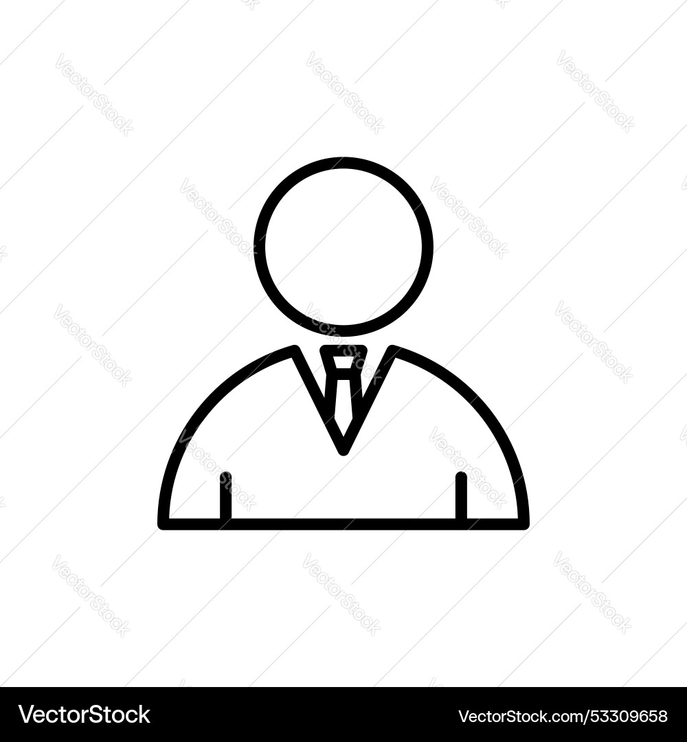Admin icon isolated on white background Royalty Free Vector
