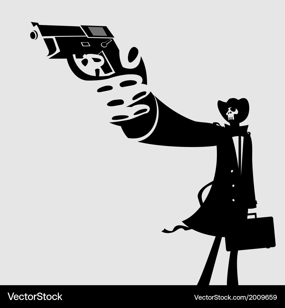 Dangerous man Royalty Free Vector Image - VectorStock
