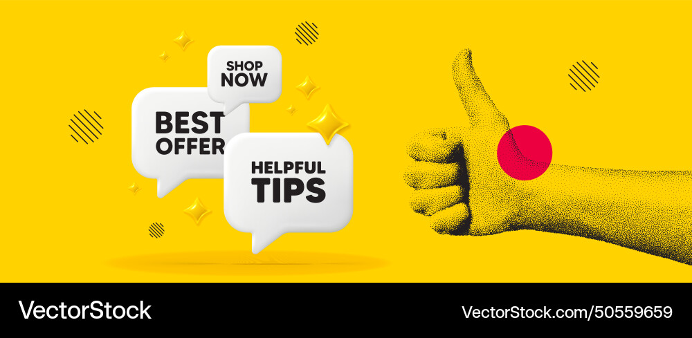 Helpful tips symbol education faq sign hand Vector Image