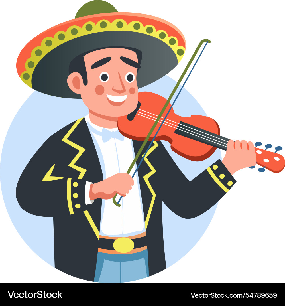 Mariachi musician Royalty Free Vector Image - VectorStock