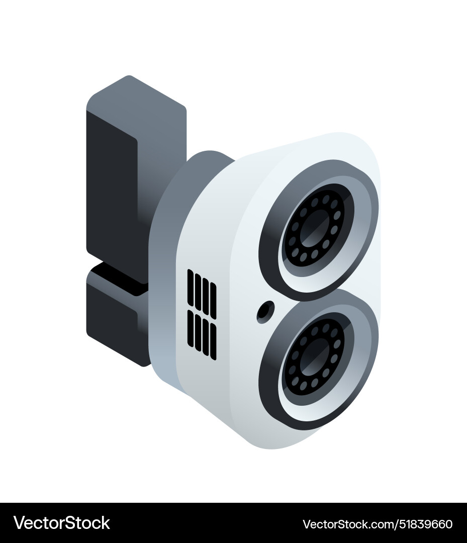 Isometric security camera equipment or gadget Vector Image